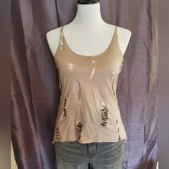 Madison | Tops | Super Distressed High Low Punk Rock Tank | Poshmark